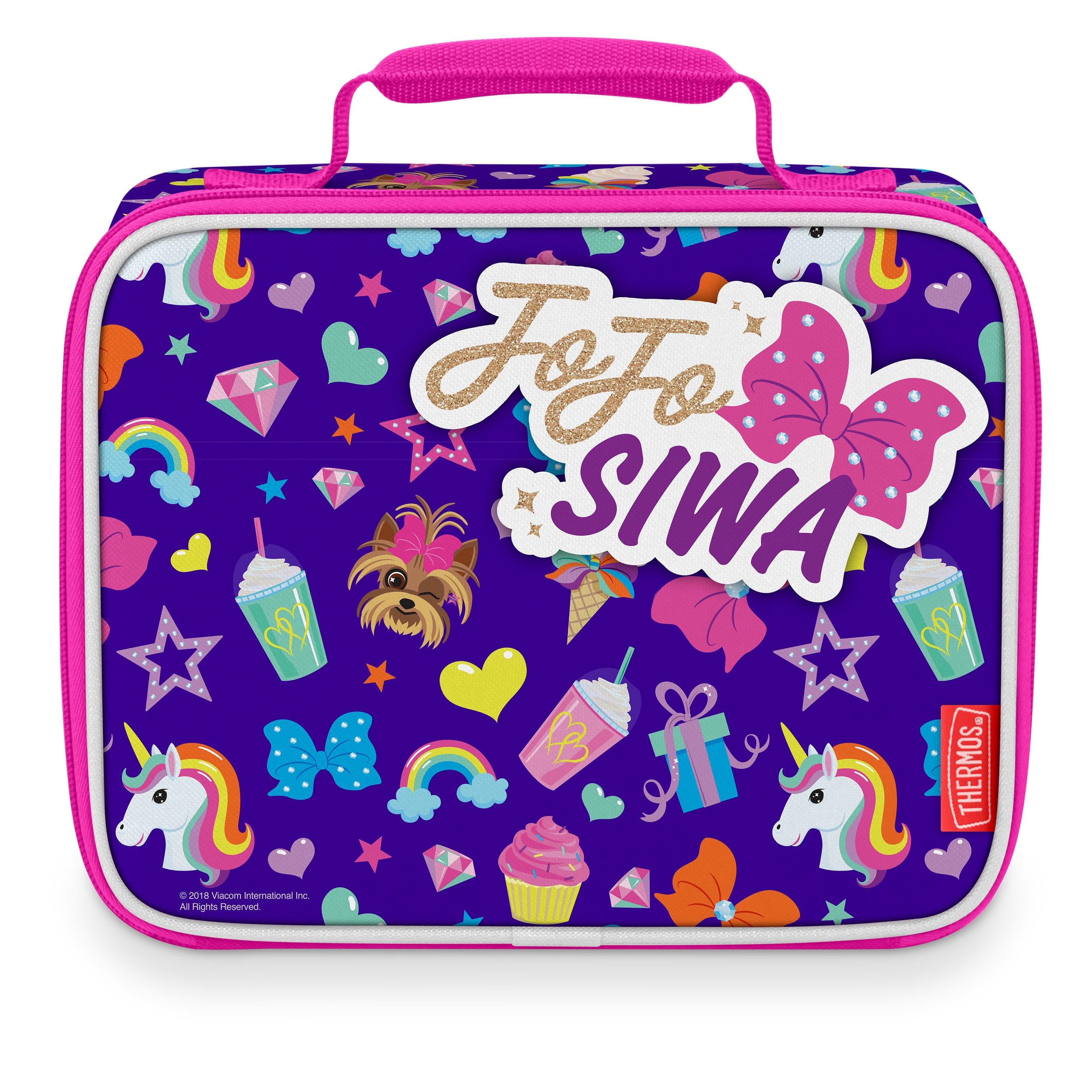 Thermos Kid's Reusable Soft Lunch Box with LDPE Liner, Jojo Siwa ...
