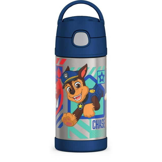 Thermos Stainless Steel Funtainer Water Bottle with Straw, Paw Patrol, 12 Fluid Ounces - Walmart.com