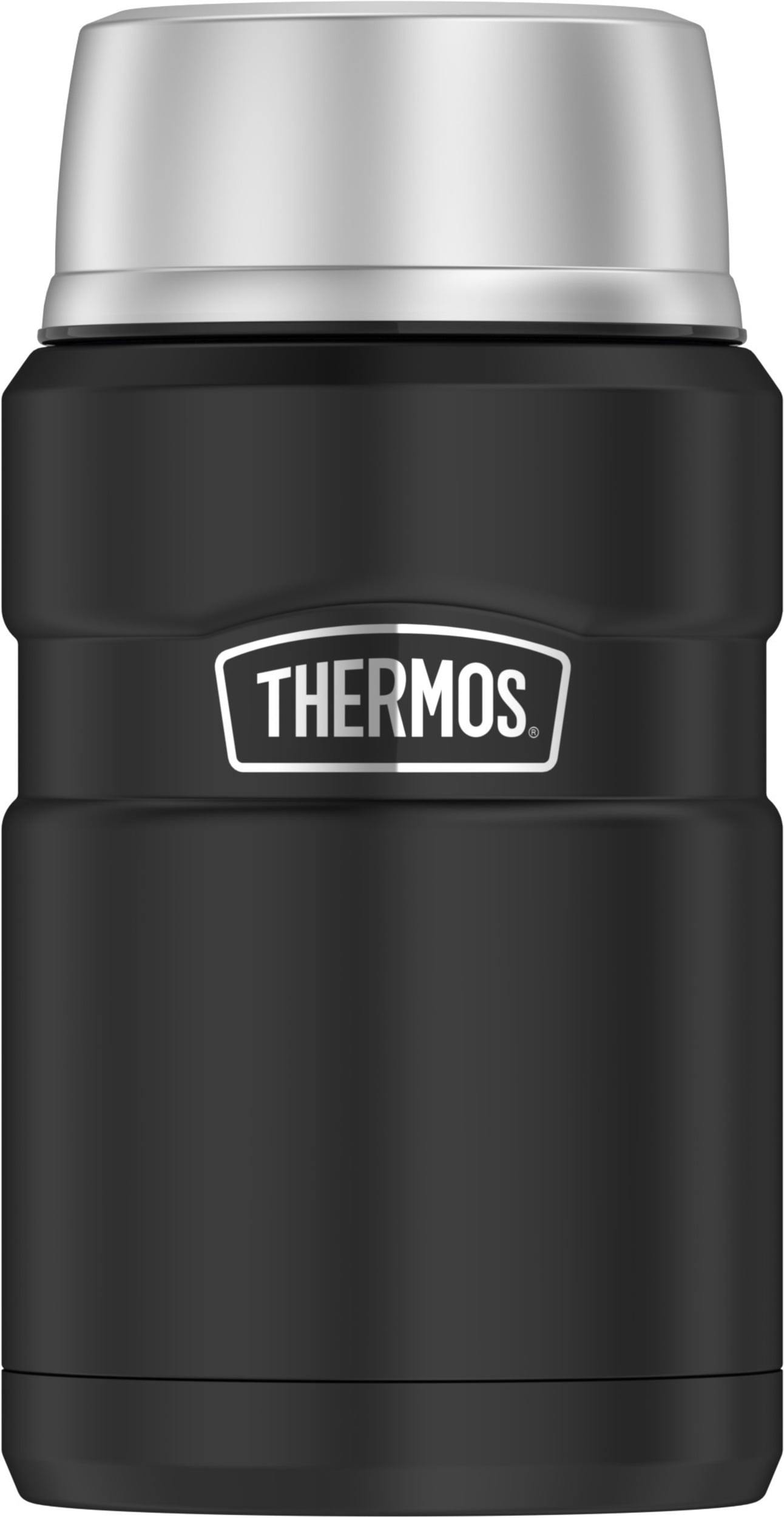 Thermos Stainless King Vaccuum Insulated Food Jar, 24oz, Matte Black ...