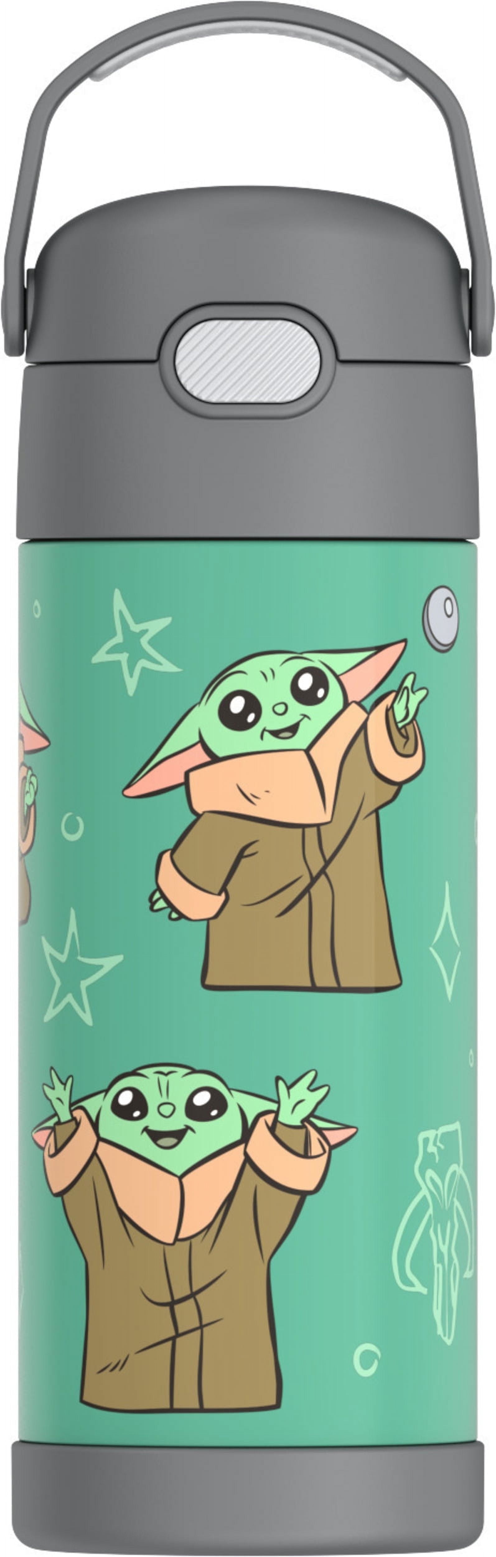 Thermos Stainless Steel FUNtainer Bottle with Straw, Mandalorian, 14 Fluid Ounces - Walmart.com