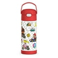 Thermos Stainless Steel FUNtainer Water Bottle with Straw, Super Mario, 14 Fluid Ounces ...