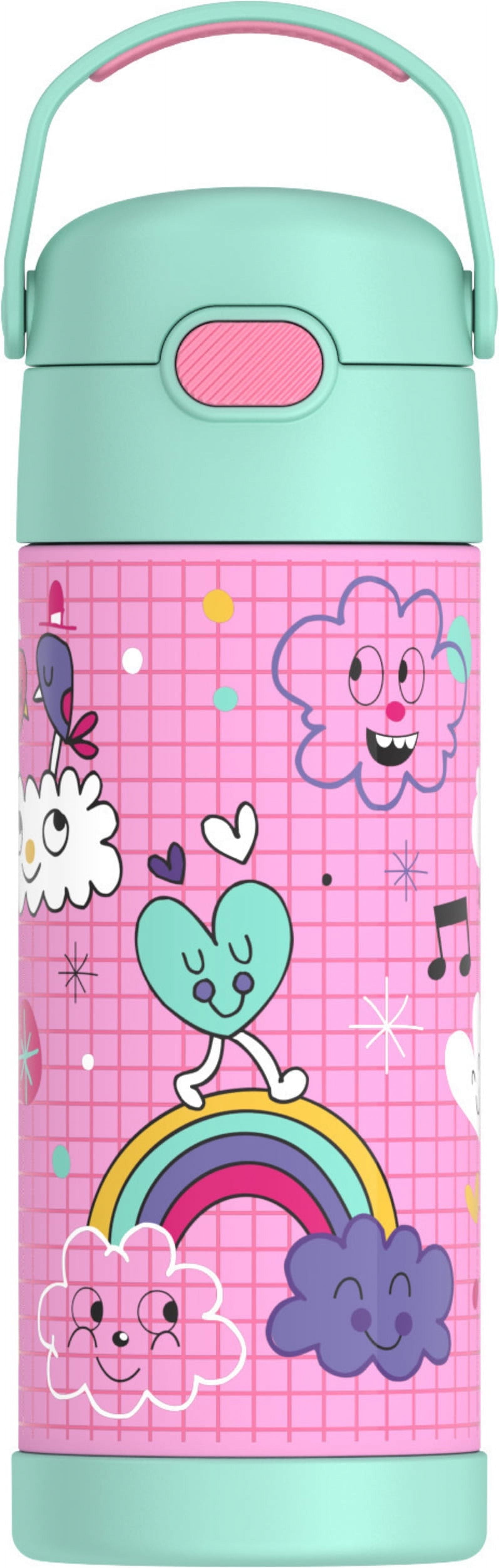 Thermos Stainless Steel Funtainer Bottle with Straw, Sketchbook, 14 Fluid Ounces - Walmart.com