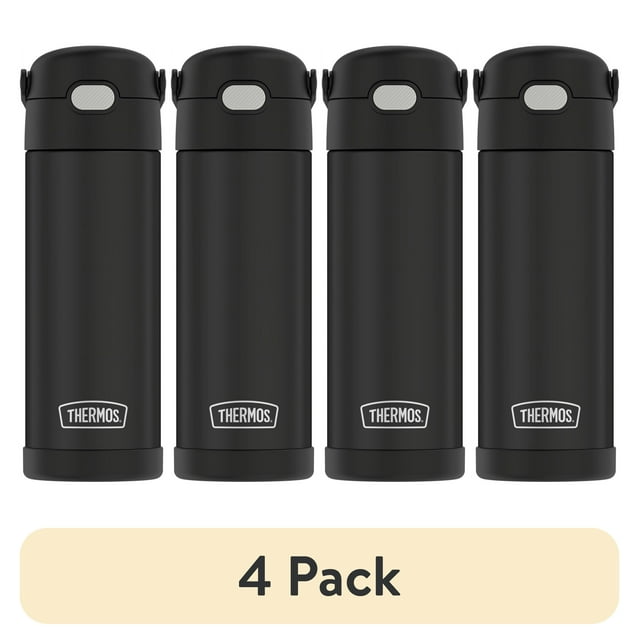 (4 pack) Thermos Stainless Steel Funtainer Water Bottle with Chug Spout ...