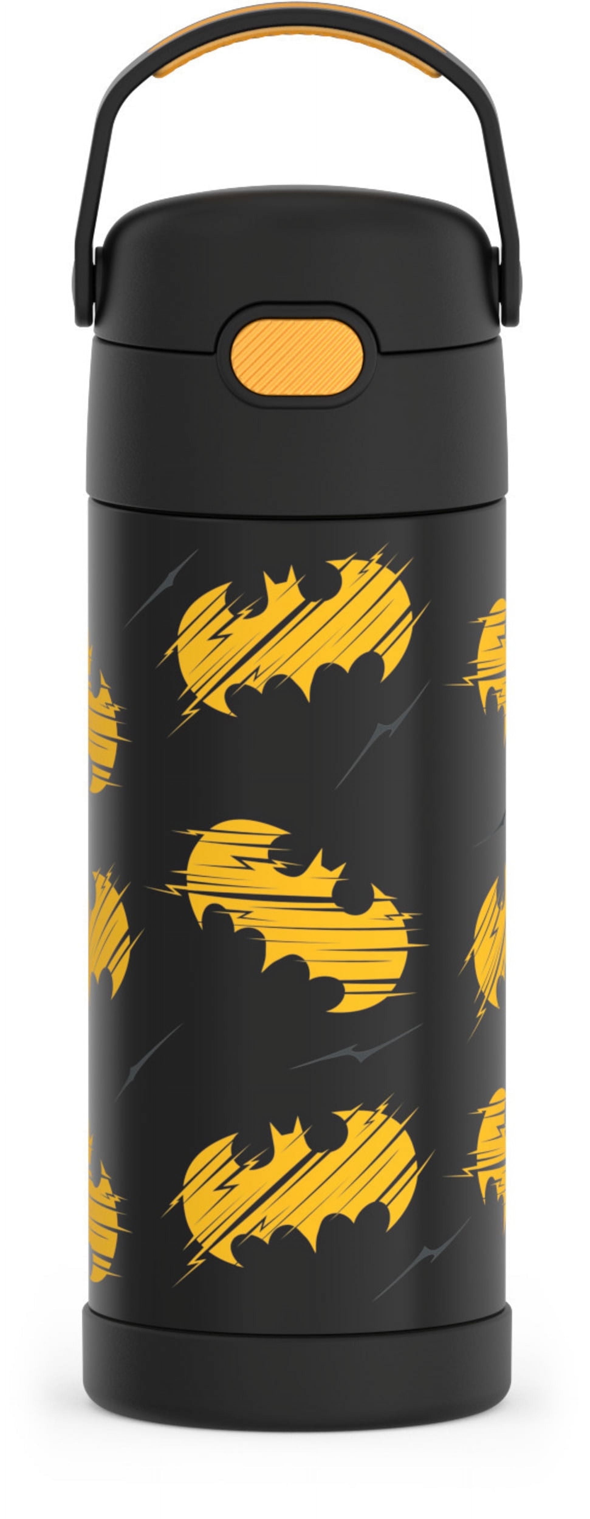 Thermos Stainless Steel Funtainer Water Bottle with Straw, Batman, 14 ...