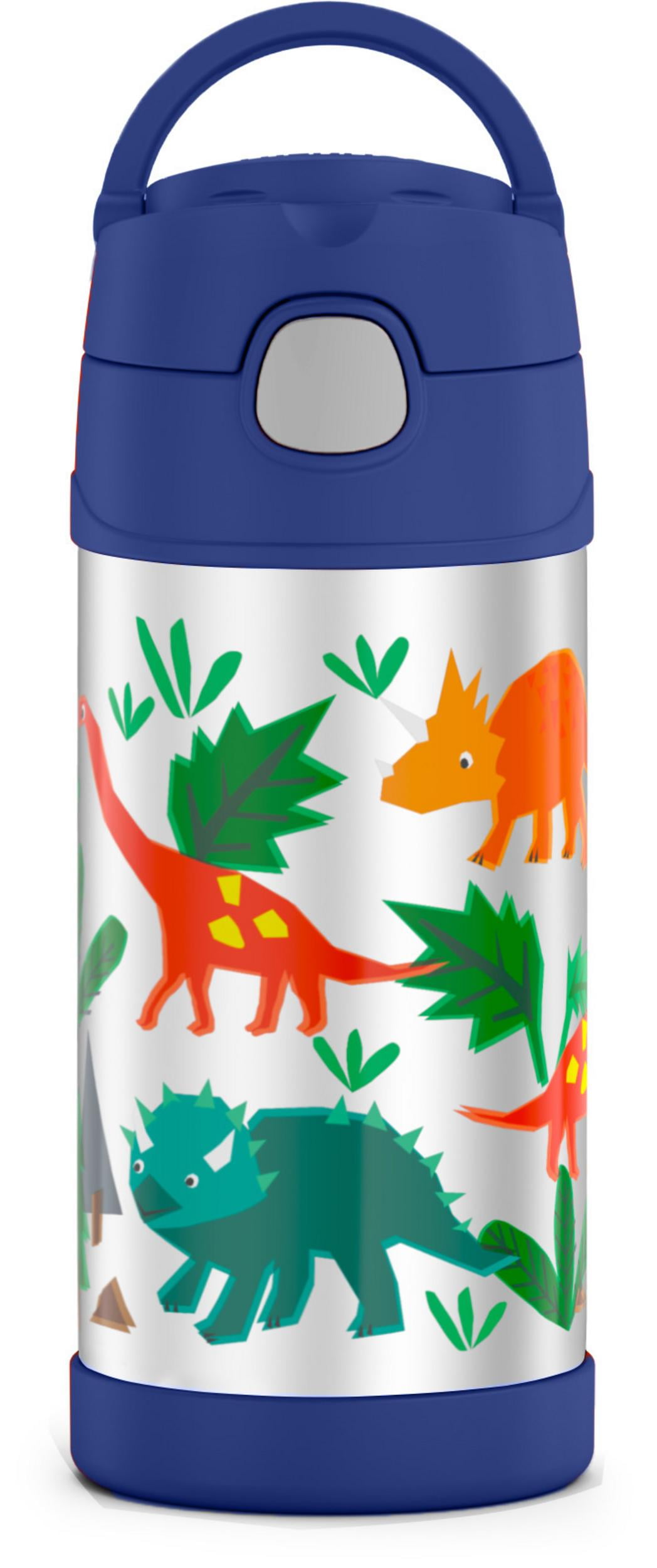 Thermos Stainless Steel Funtainer Water Bottle with Straw, Dinosaurs, 12 Fluid Ounces - Walmart.com
