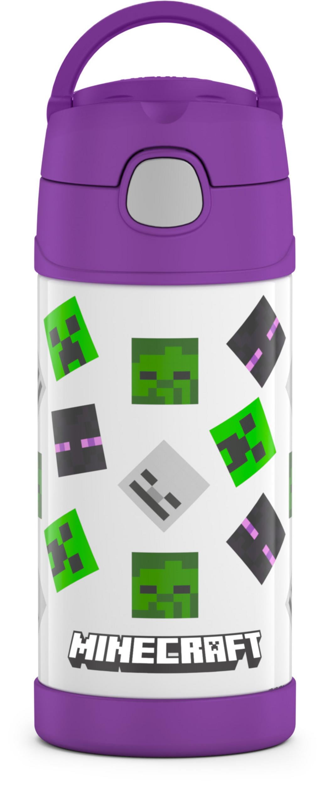 Thermos Stainless Steel Funtainer Water Bottle with Straw, Minecraft ...