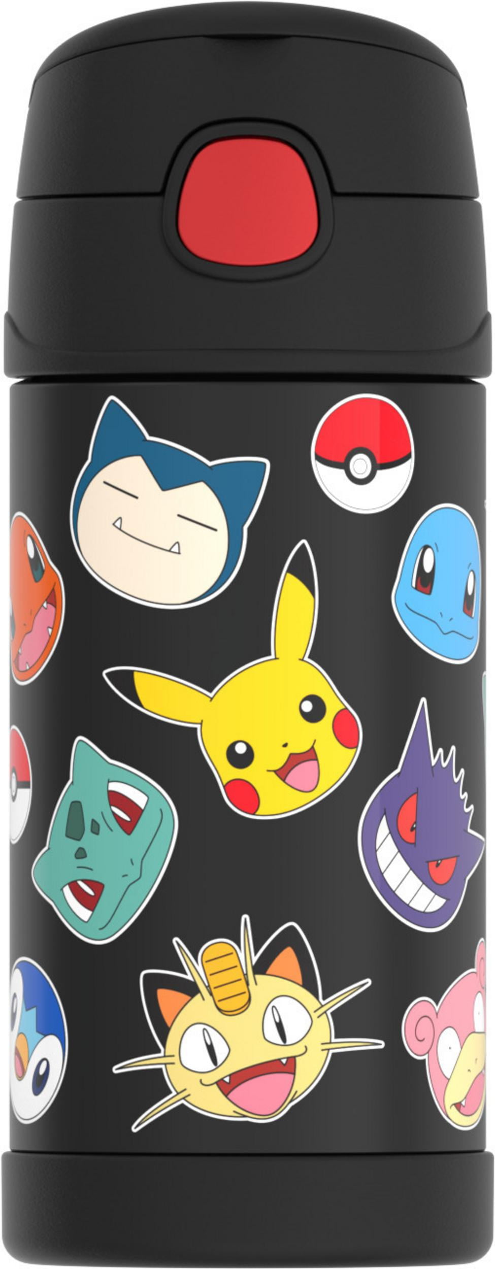 Thermos Stainless Steel Funtainer Water Bottle with Straw, Pokemon, 12 ...