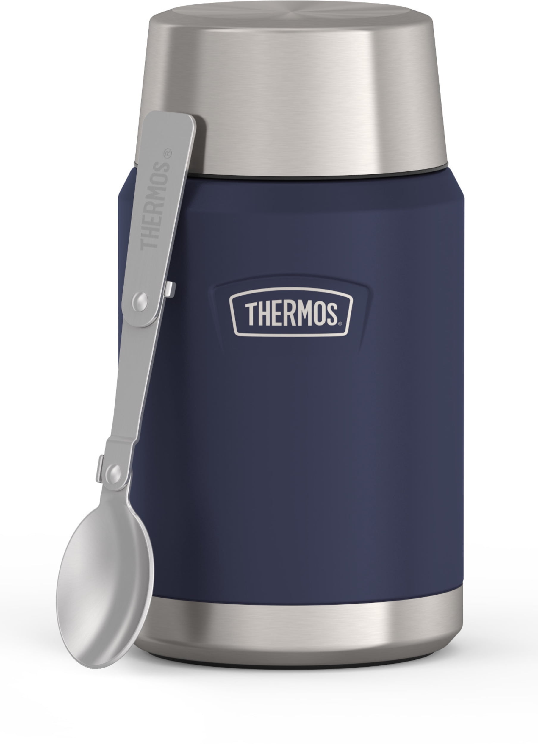 Thermos Stainless Steel Insulated Food Jar with Spoon, 24oz, Navy ...