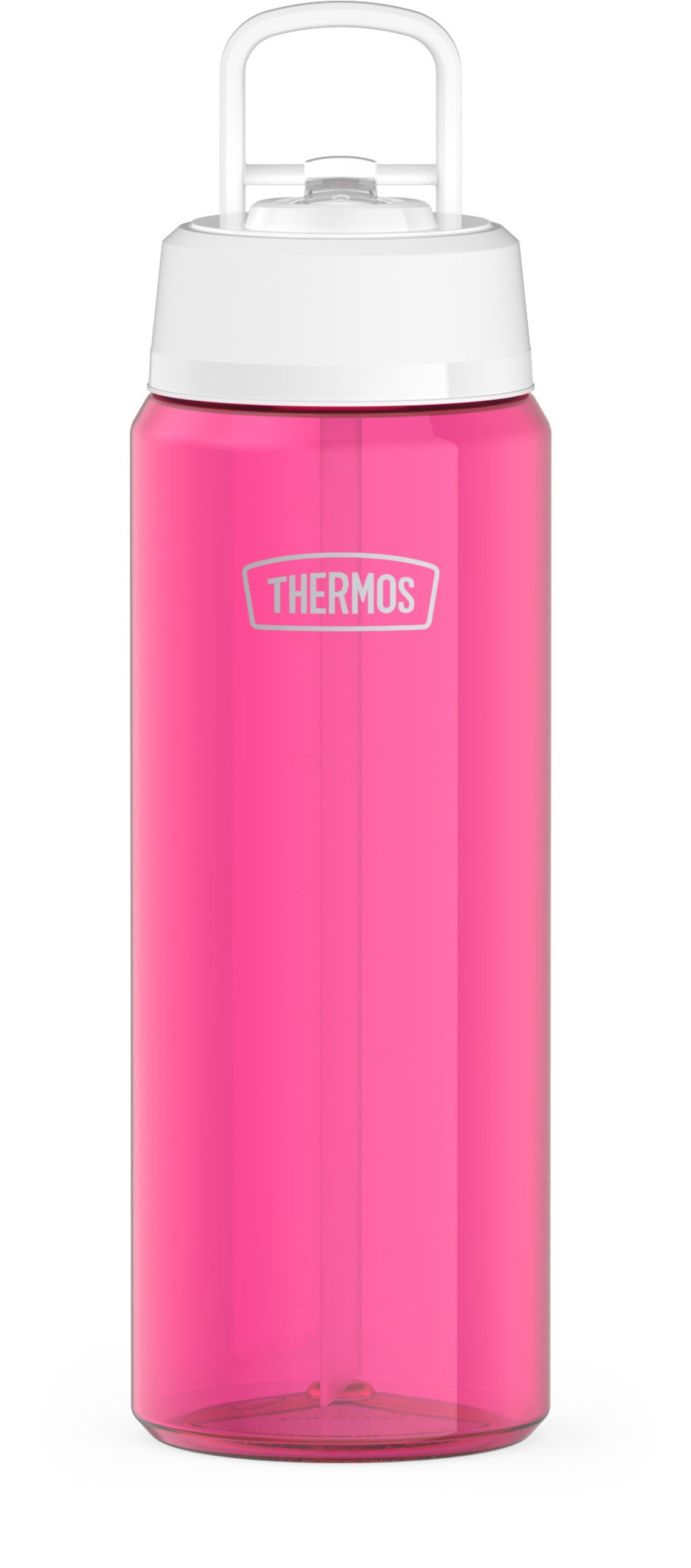 Thermos Tritan Water Bottle with Flip Up Straw, 32oz, Ultra Pink ...