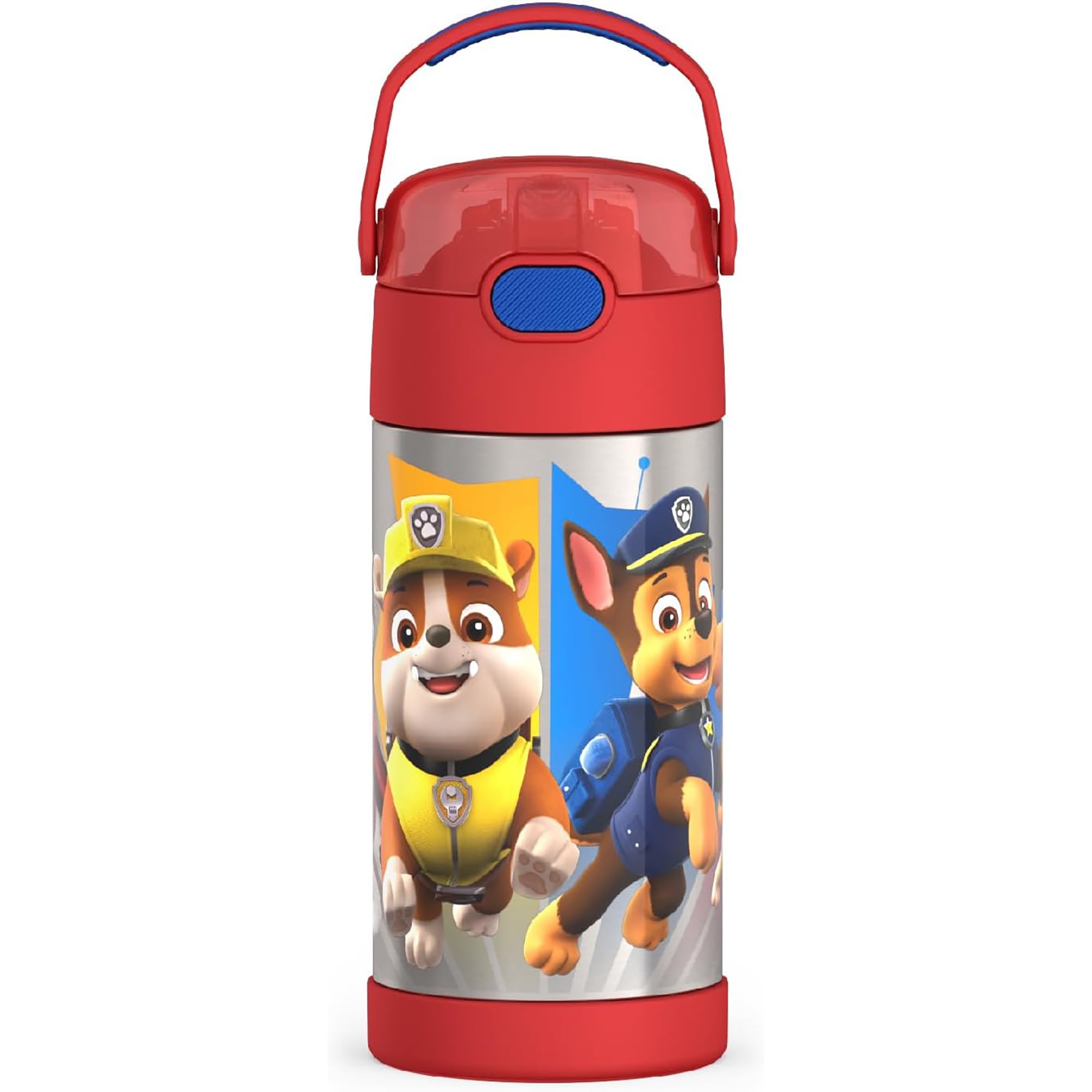 Thermos Kid's Funtainer 12 oz. Stainless Steel Vacuum Insulated Water Bottle with Straw - Paw ...