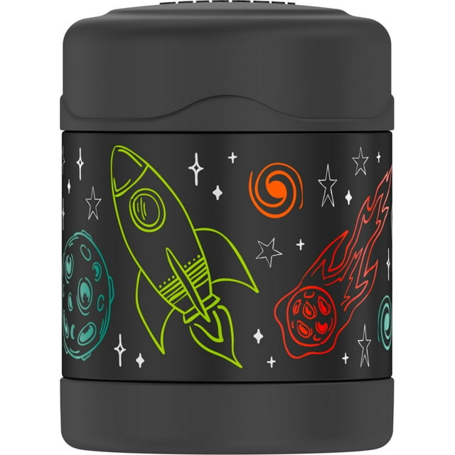 Thermos Vacuum Insulated Funtainer Food Jar, Space, 10 ounce - Walmart.com
