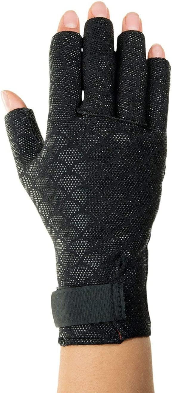 Thermoskin Premium Arthritic Gloves, Black,Relieves Arthritic Pain in ...