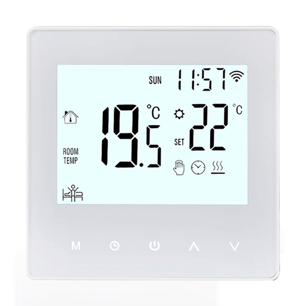 Thermostat,3a Lcd Wifi Underfloor Temperature Wall Lcd Display ...