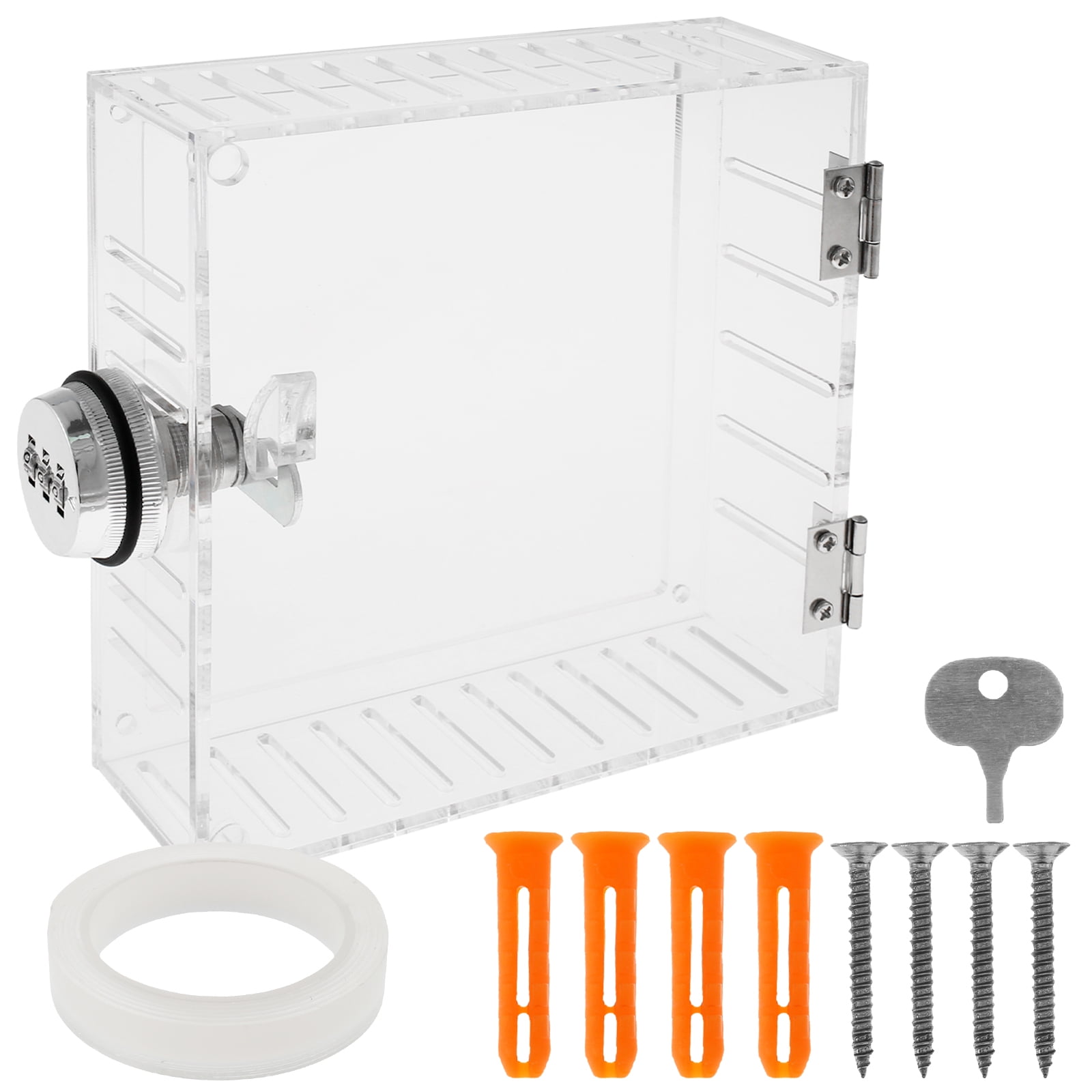Socket Covers AC Thermostat Cover With Lock,Transparent Thermostat Lock ...