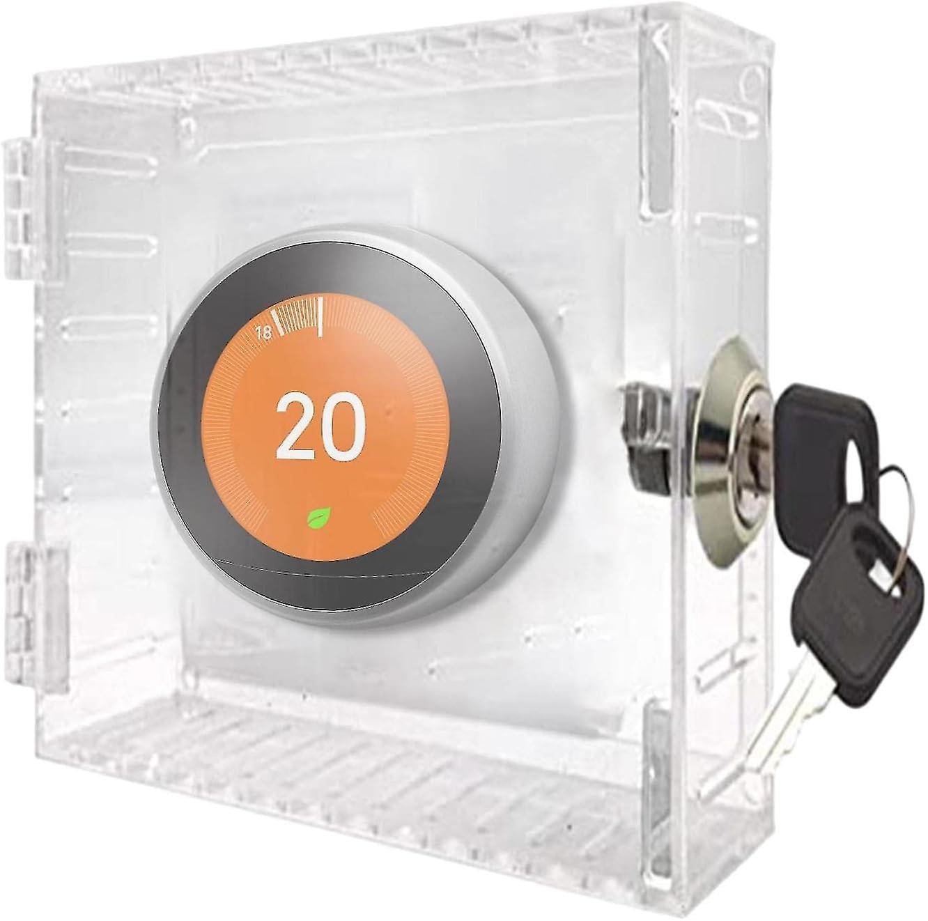 Thermostat Cover, Universal Thermostat Lock Box With Lock, Clear Large ...