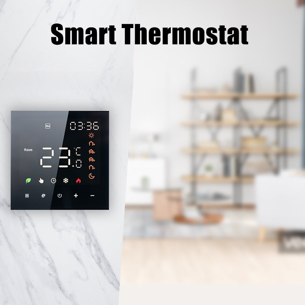 Thermostat,Lcd Display Underfloor Temperature Wall 3a Wall Water Dsfen ...