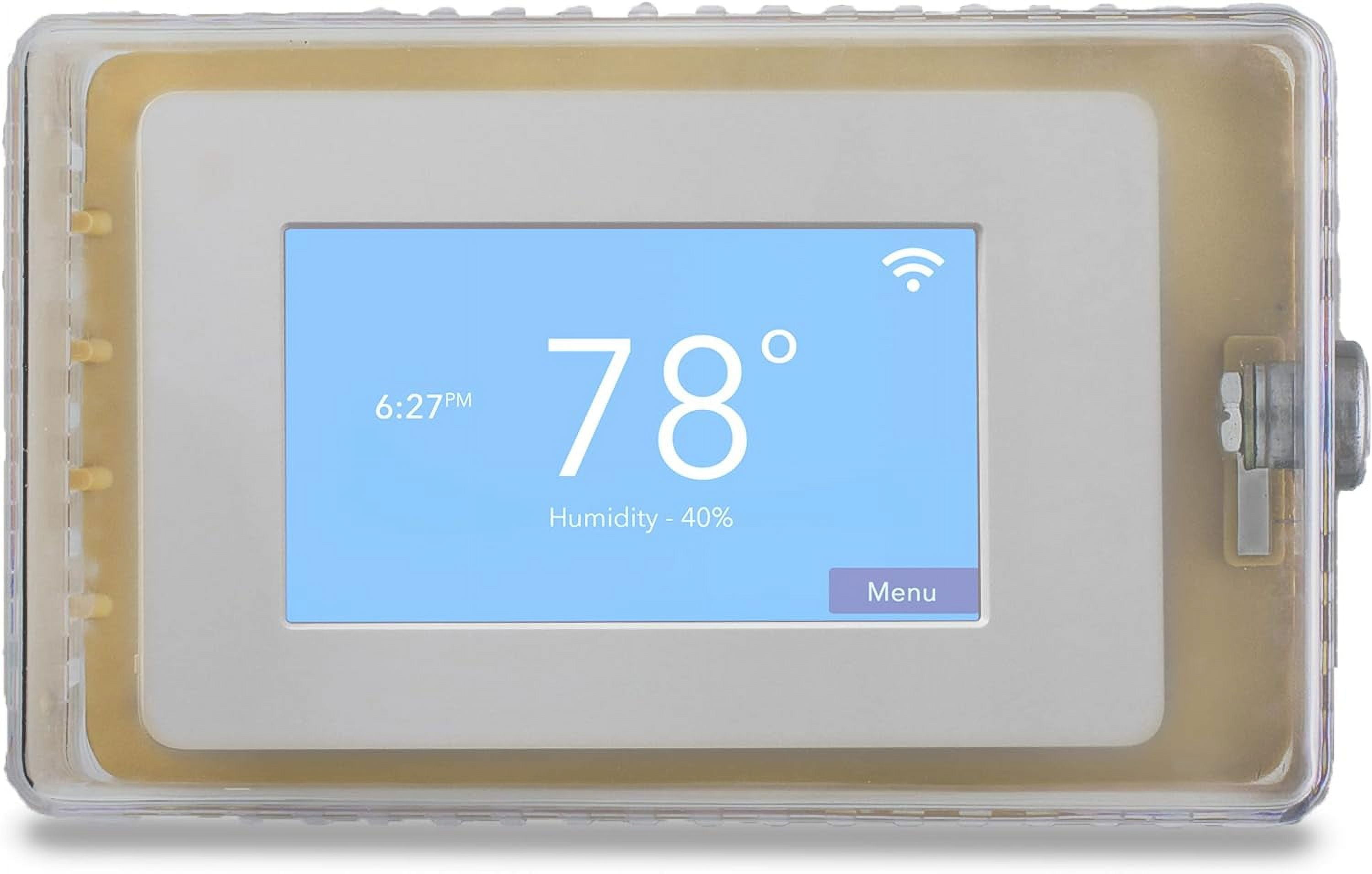 Thermostat Lock Box with Key M 1pk - Plastic Locking Wall Thermostat ...