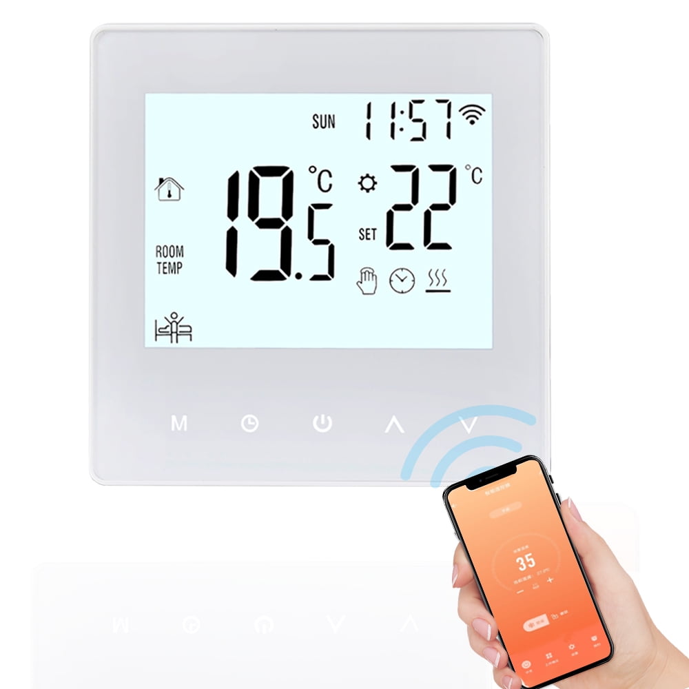 Thermostat,Room Indoor Wifi Wifi 3a Lcd Underfloor Temperature Wall Lcd ...