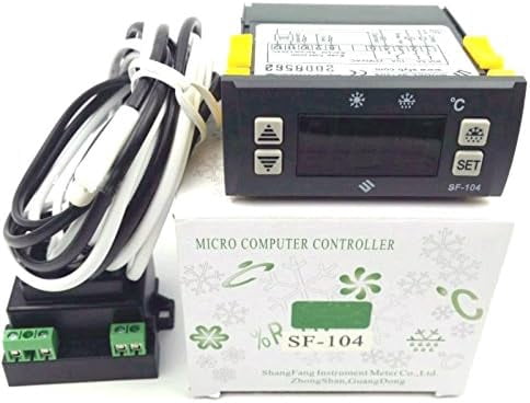 Thermostat SF-104 Temperature Controller Digital Display Temperature Regulator an Evaporator Fan ...