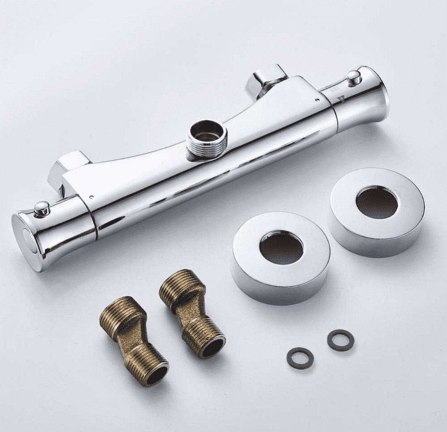 Thermostat Shower Faucet Temperature Controlled Mixing Valve Brass ...