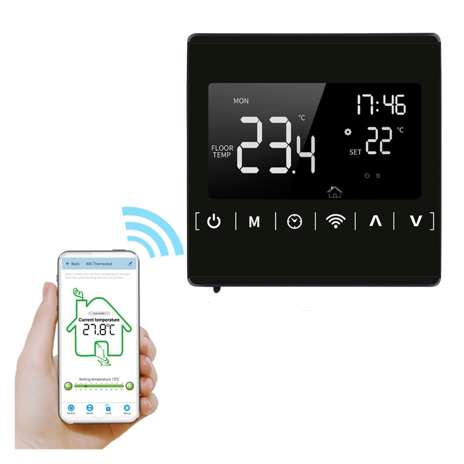 Thermostat Smart WIFI Temperature Controller Switch Sales Mobile APP ...