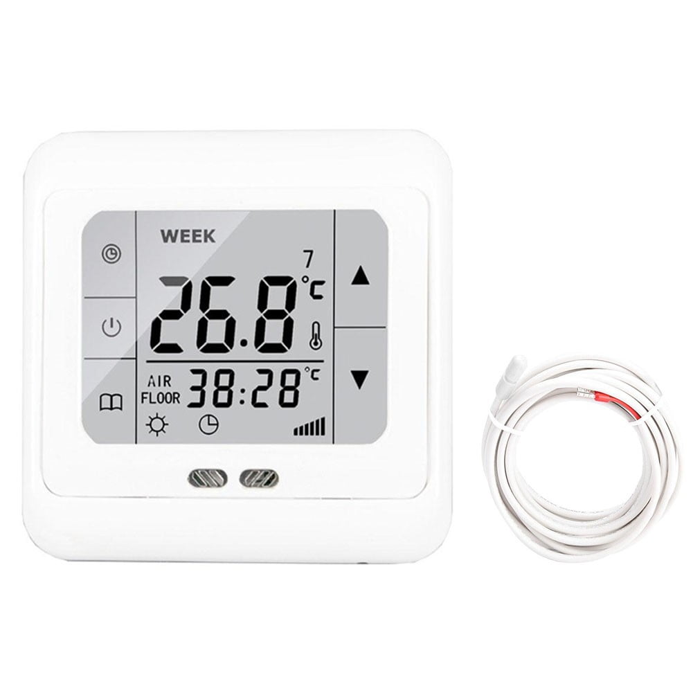 Thermostat Touchscreen Underfloor Heating Room Controller Floor Sensor ...