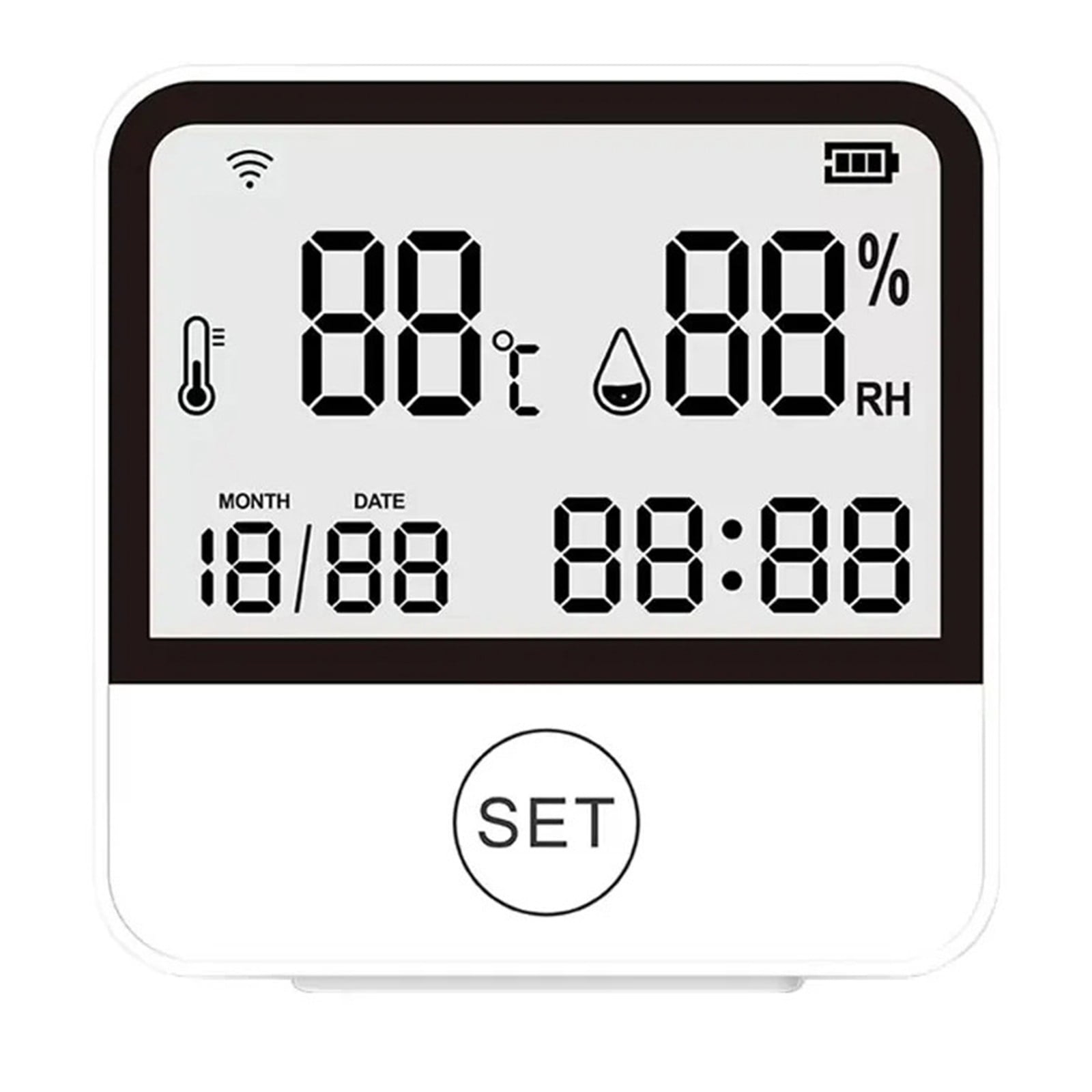 Thermostat Wireless Digital Temperature And Humidity Monitor Inside ...