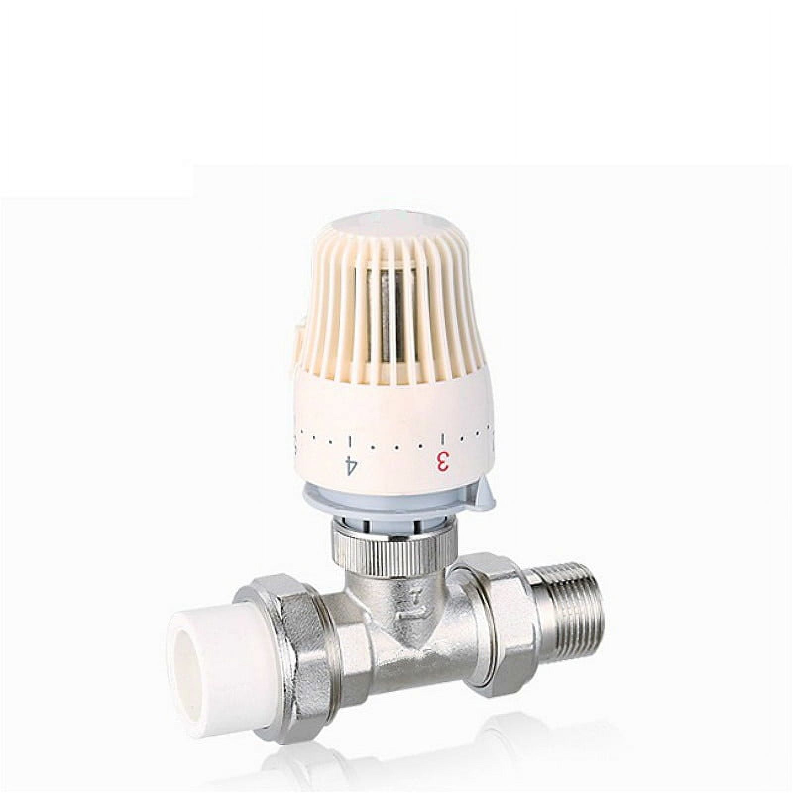 Thermostat radiator control valve brass 2 way straight type 1/2" 3/4" 1 ...