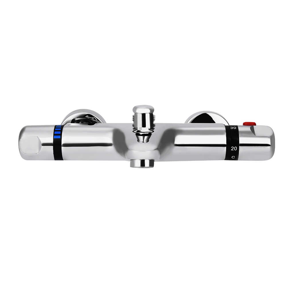 Thermostatic Chrome-plating Triple Water Faucet Tap for Shower Bathtub ...