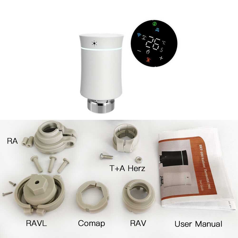 Thermostatic Valve Tuya Smart Programmable TRV Temperature Controller ...