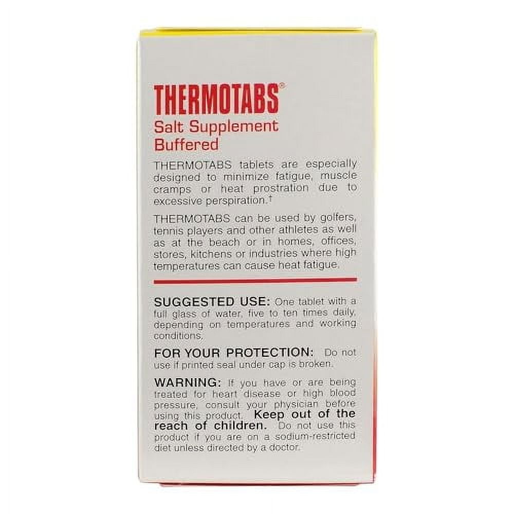 Thermotabs Salt Supplement, Buffered, 100 Tablets - Buy Packs and Save ...