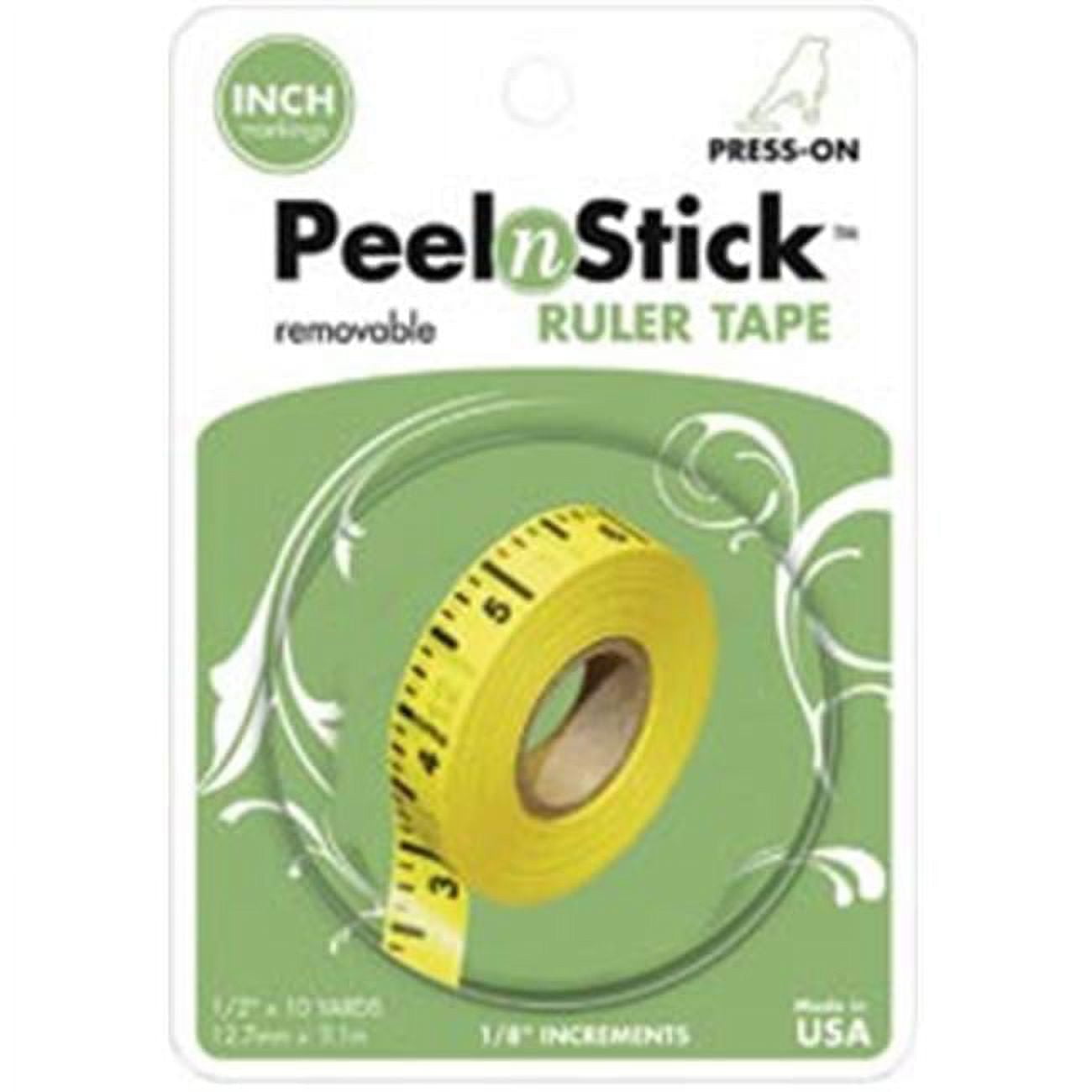 Thermoweb 86974 Peel n Stick Removable Ruler Tape.5 in. x 10 Yards ...