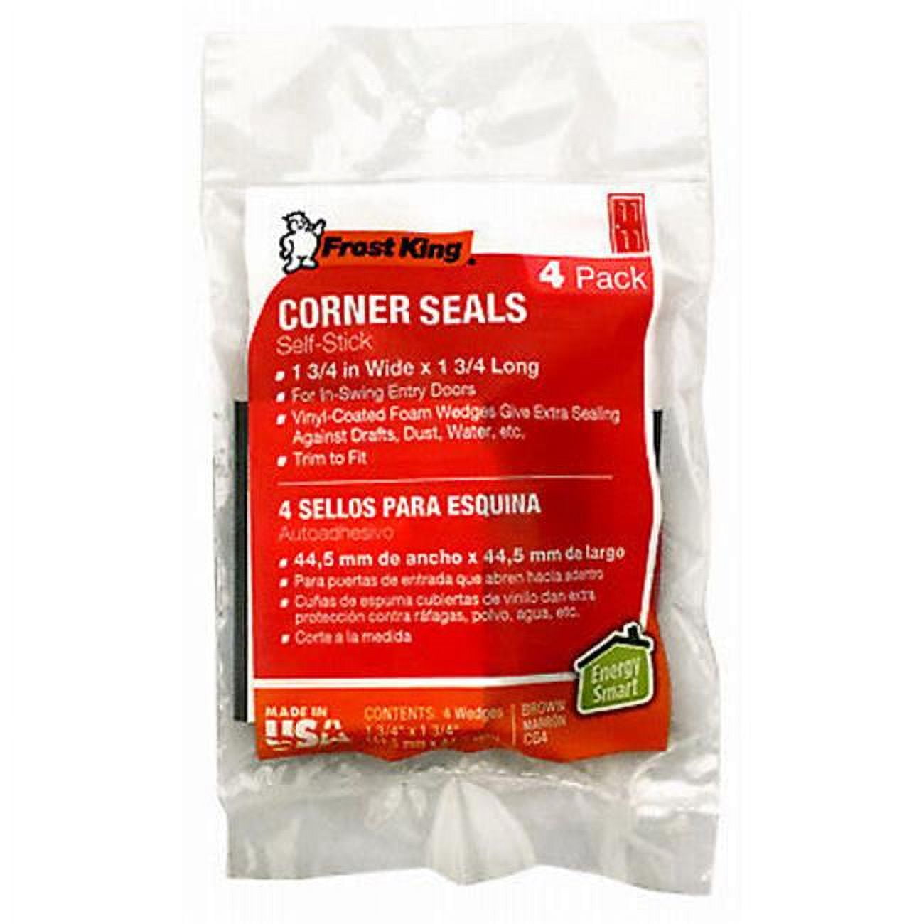 Frost King Door Corner Guard Seal, Vinyl, Self-Adhesive, Protects ...
