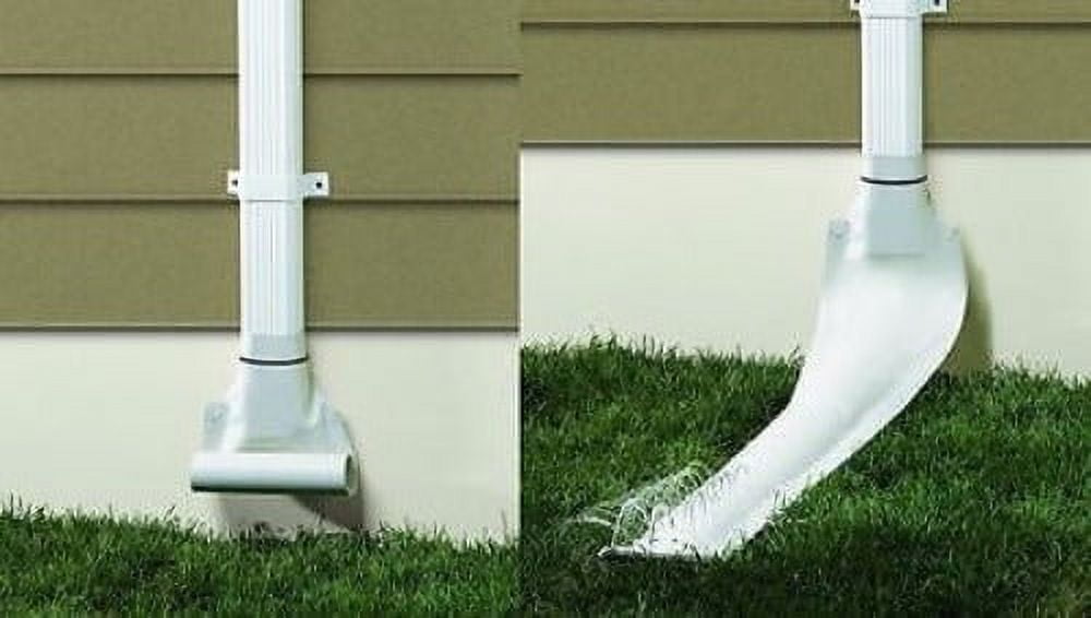 Thermwell DE46WH 46" White Roll Out / Roll Up Automatic Downspout ...