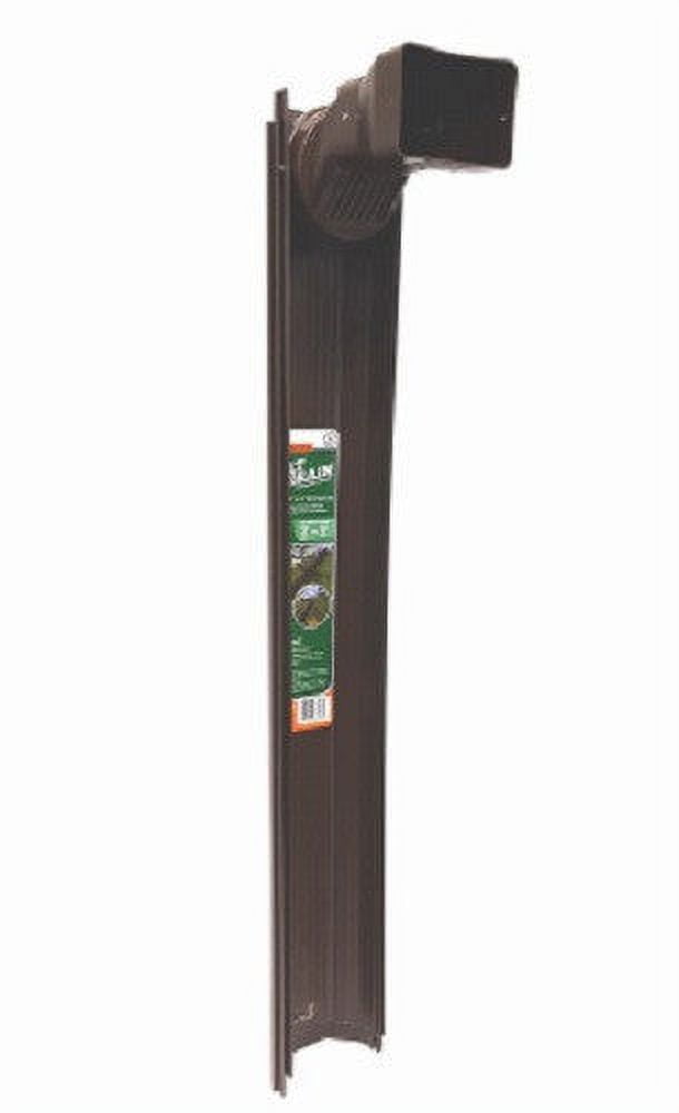 Thermwell GWS3B Brown Adjustable Flip Up Extendable Downspout Extender ...