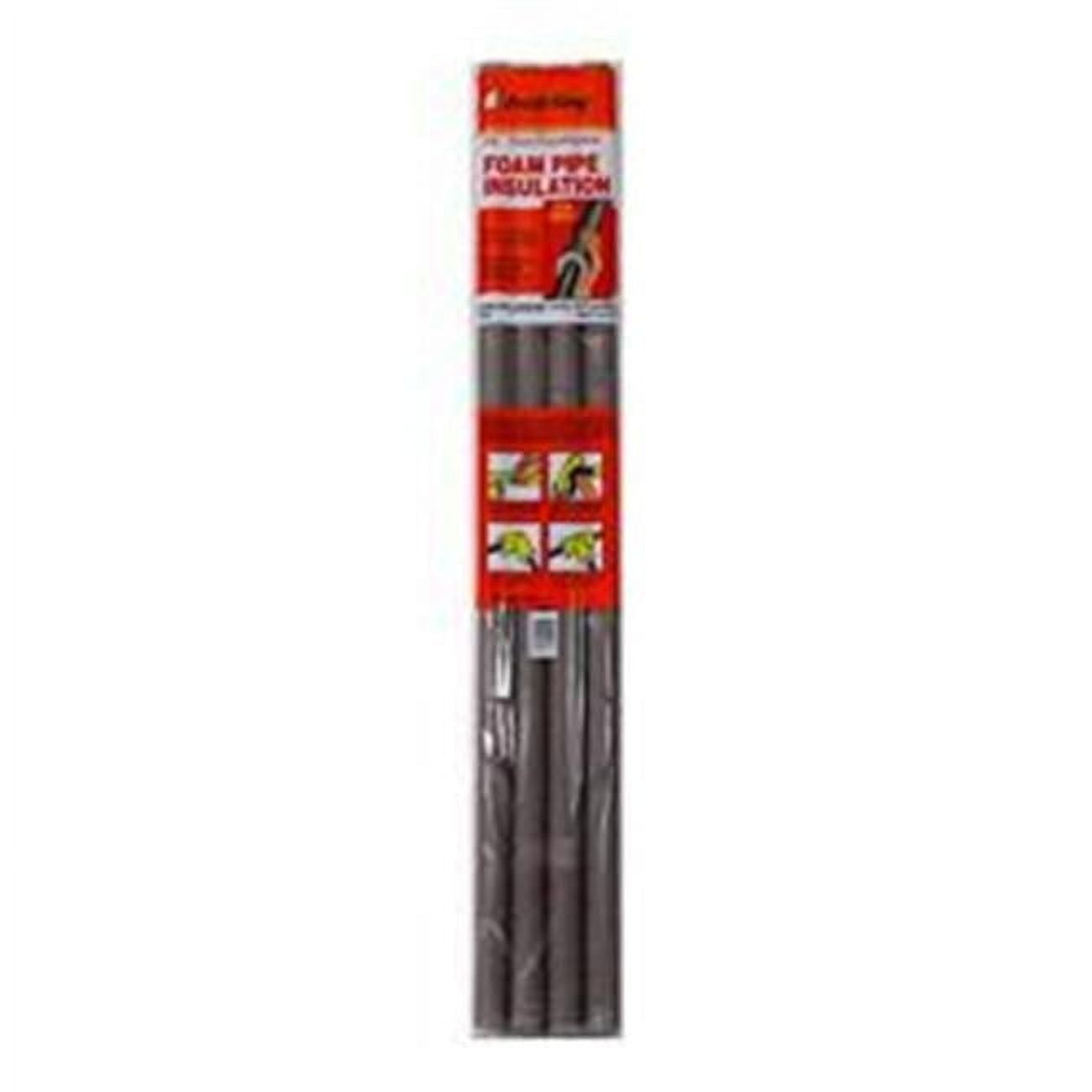 Thermwell Products 6 ft. Long Foam Pipe Insulation, Gray - Walmart.com