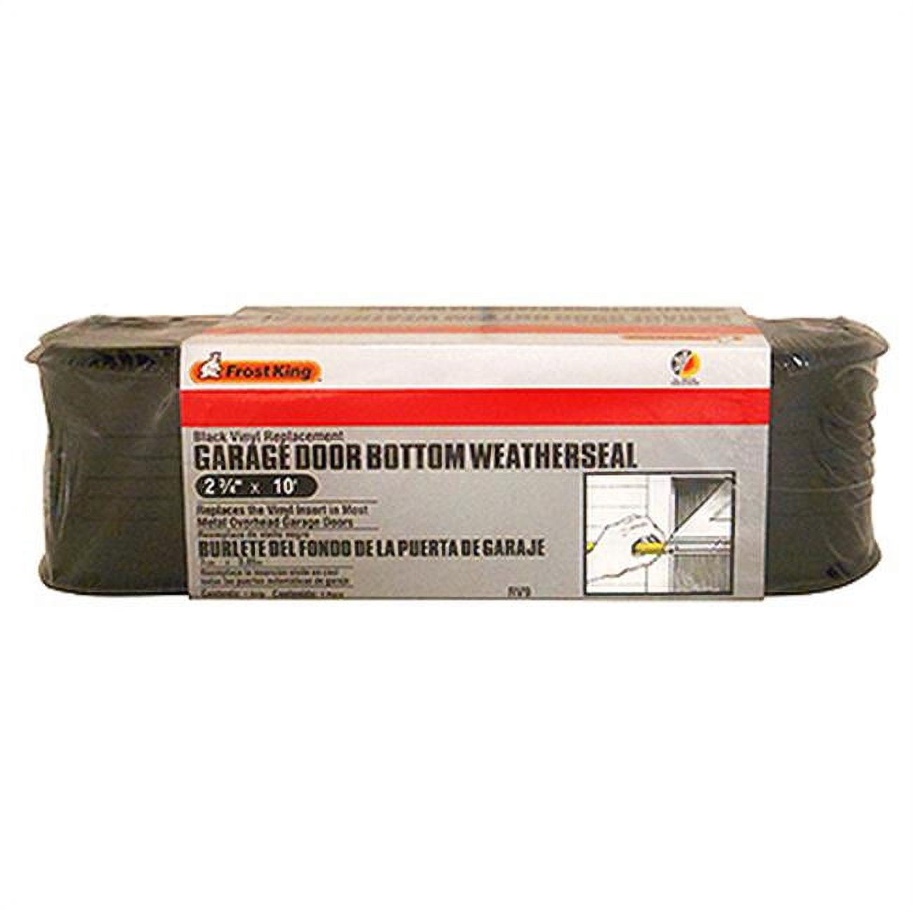 Thermwell RV9 2.75 in. x 10 ft. Garage Door Bottom Weather Seal - Black ...