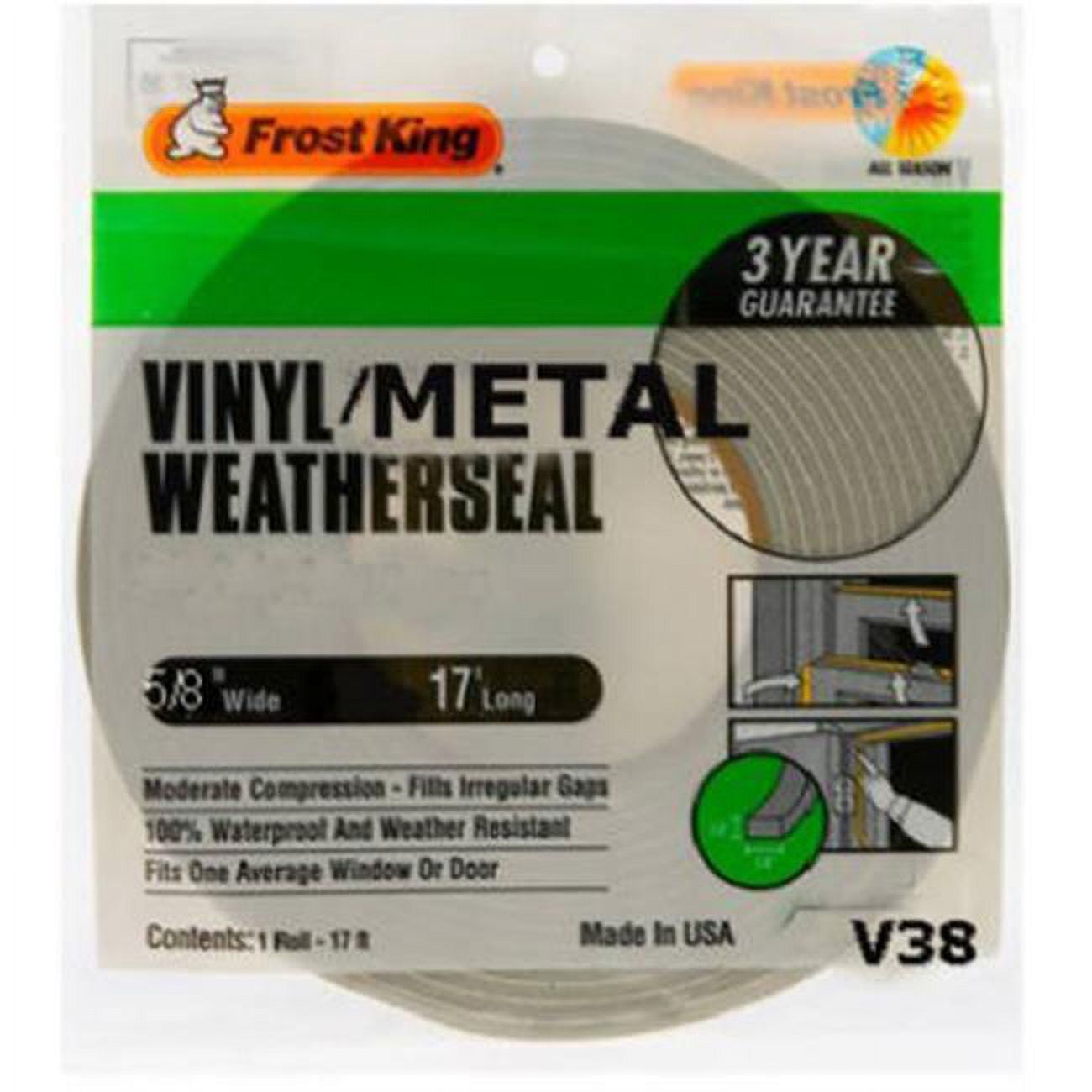Thermwell V38H Metal & Tubular Vinyl Weather Strip Kit - Walmart.com