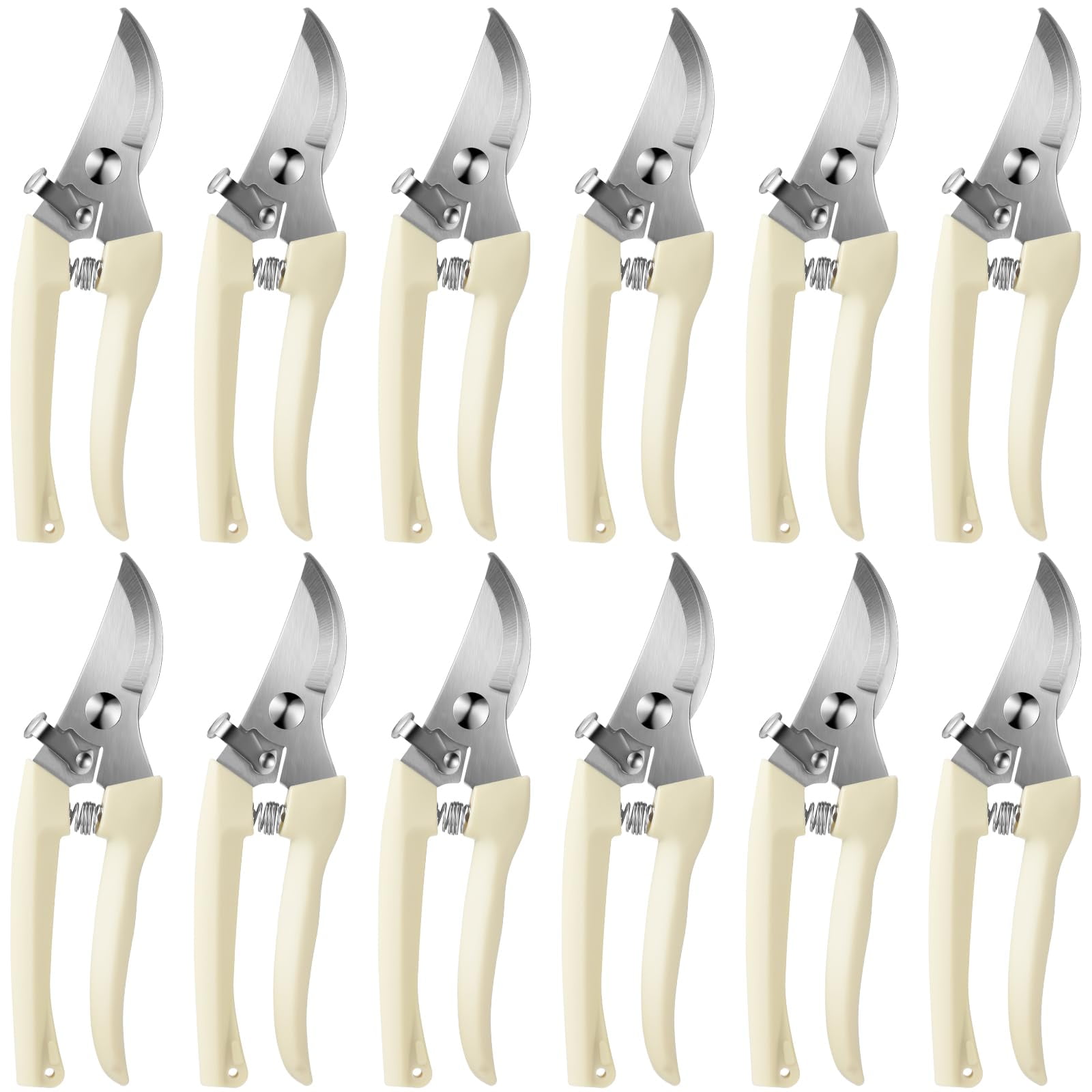 Therwen 12 Pcs Garden Shears Flower Scissors Pruning Shears Floral ...