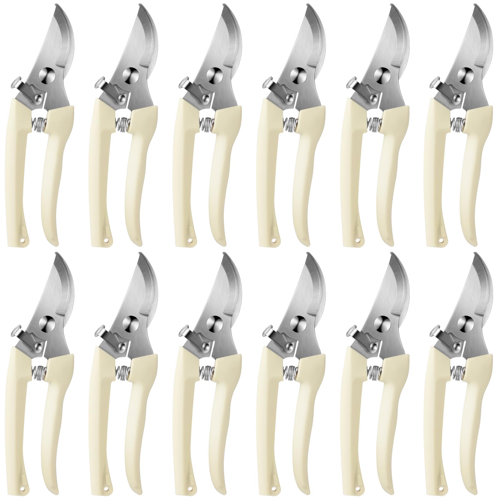 Therwen 12 Pcs Garden Shears Flower Scissors Pruning Shears Floral ...