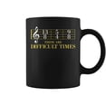 These Are Difficult Times Yellow Text Music Lover Coffee Mug - Walmart.com
