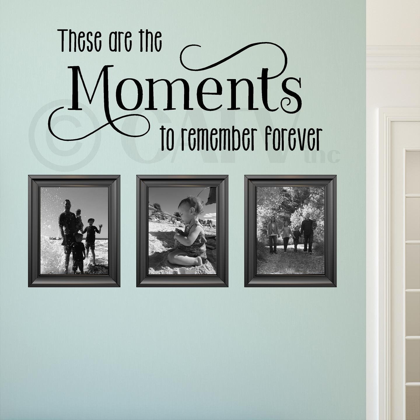 These Are The Moments To Remember Forever Vinyl Lettering Wall Saying ...