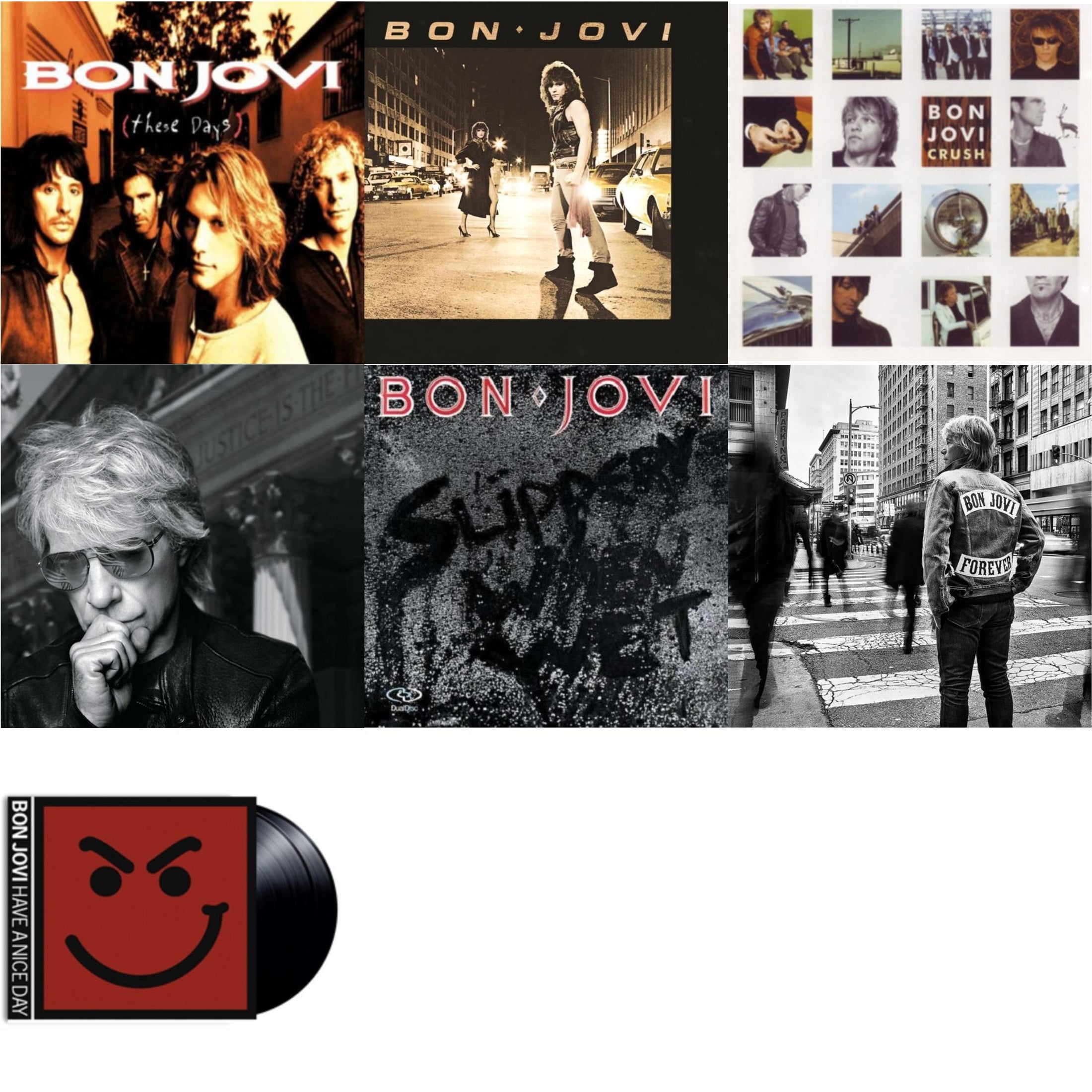 These Days (180G) & Bon Jovi (180G) & Crush (180G) & 2020 (2LP/Gold ...