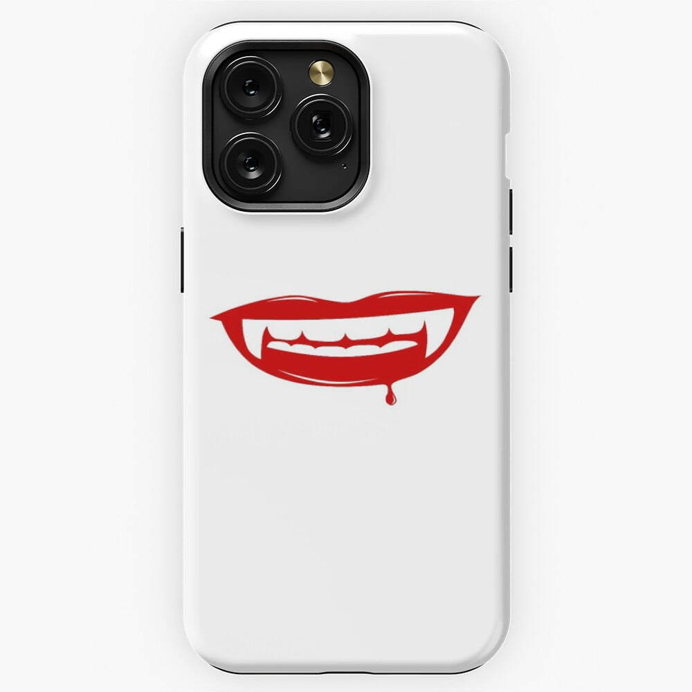 These Lips Bite Vampire Night Artwork iPhone Case 17 to 11 Pro Max ...