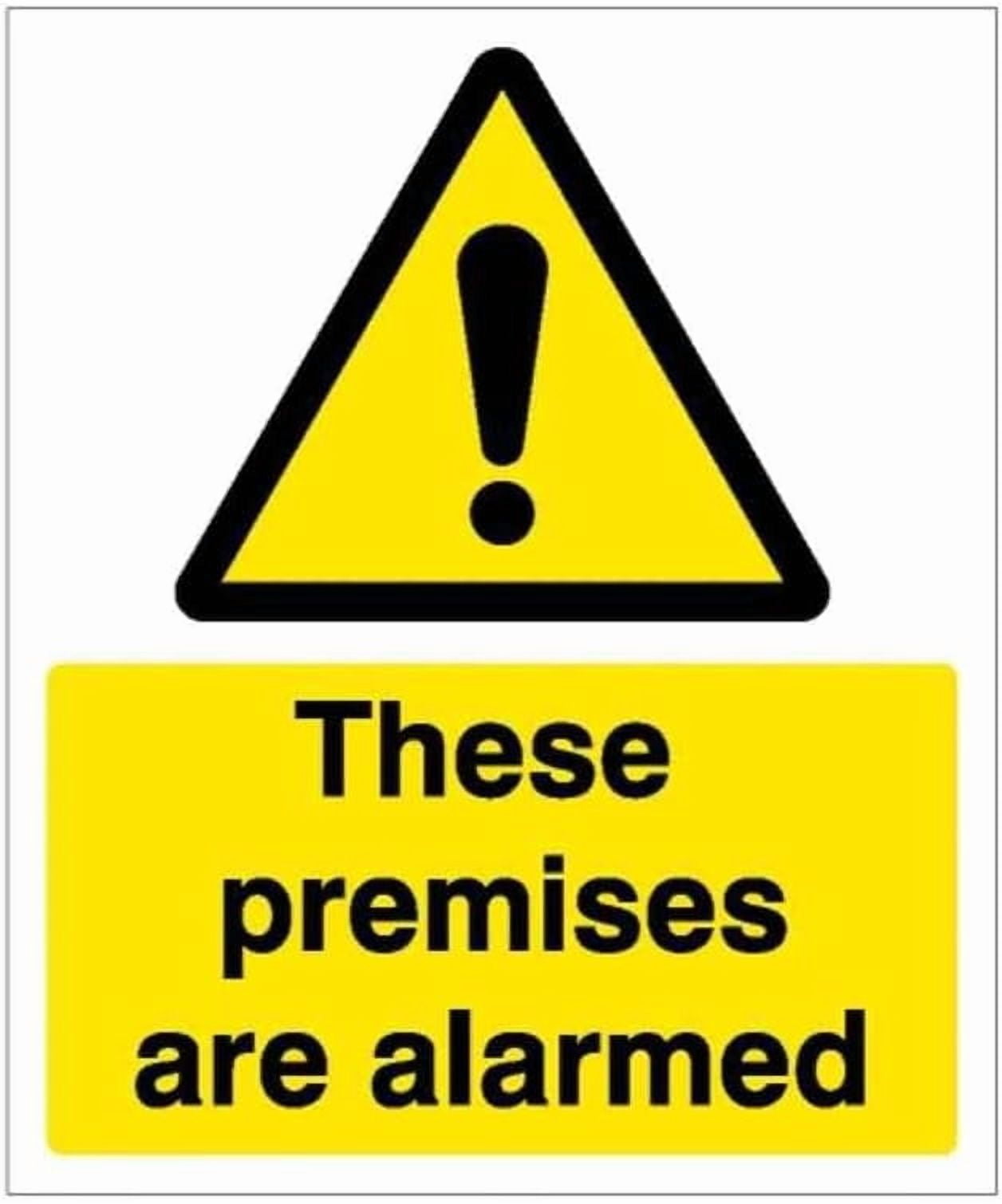 These Premises are Alarmed Signage Safetys & Signals Notice Signs Metal ...