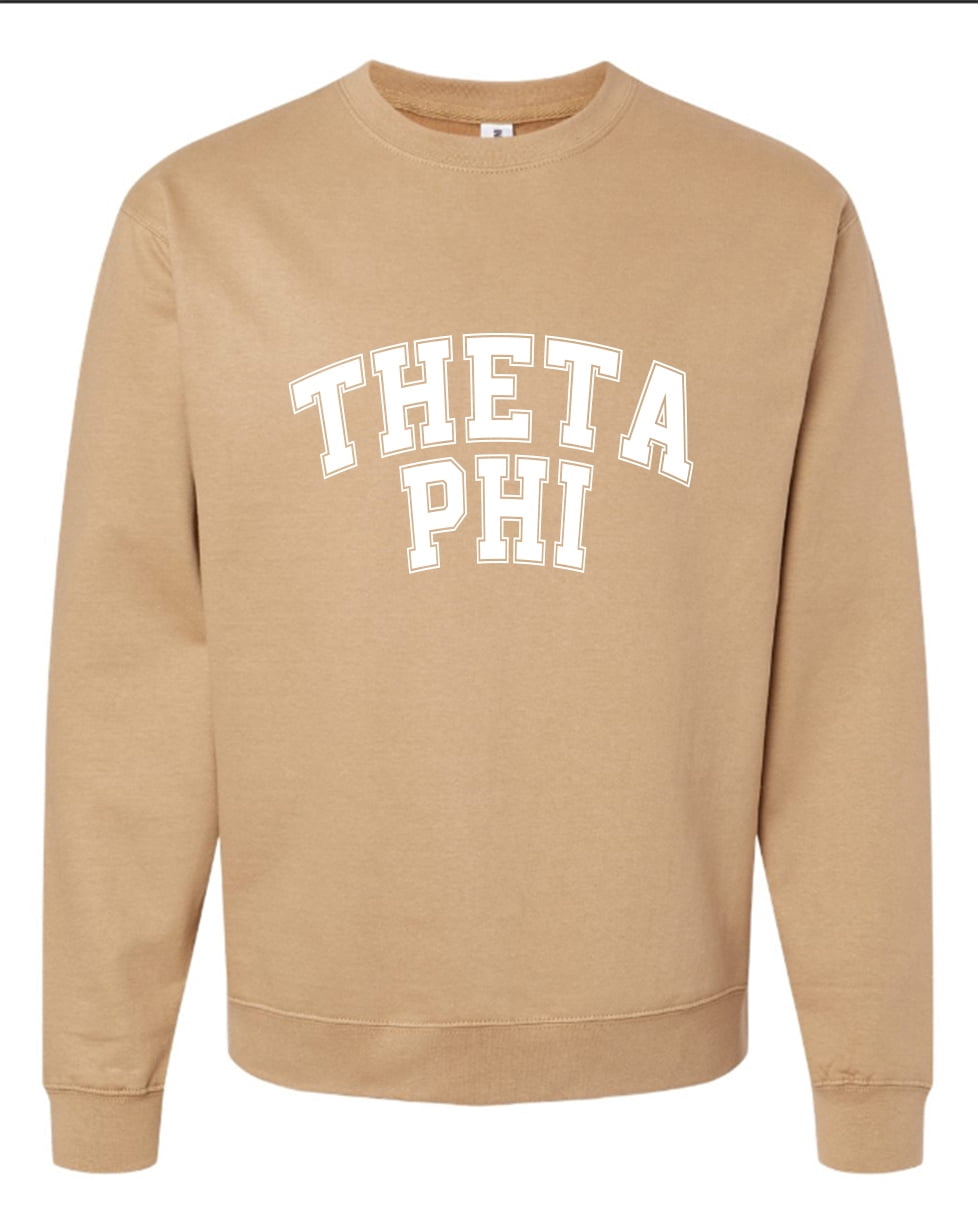 Theta Phi Alpha Sweatshirt, Crewneck Sweatshirt with Varsity Greek ...