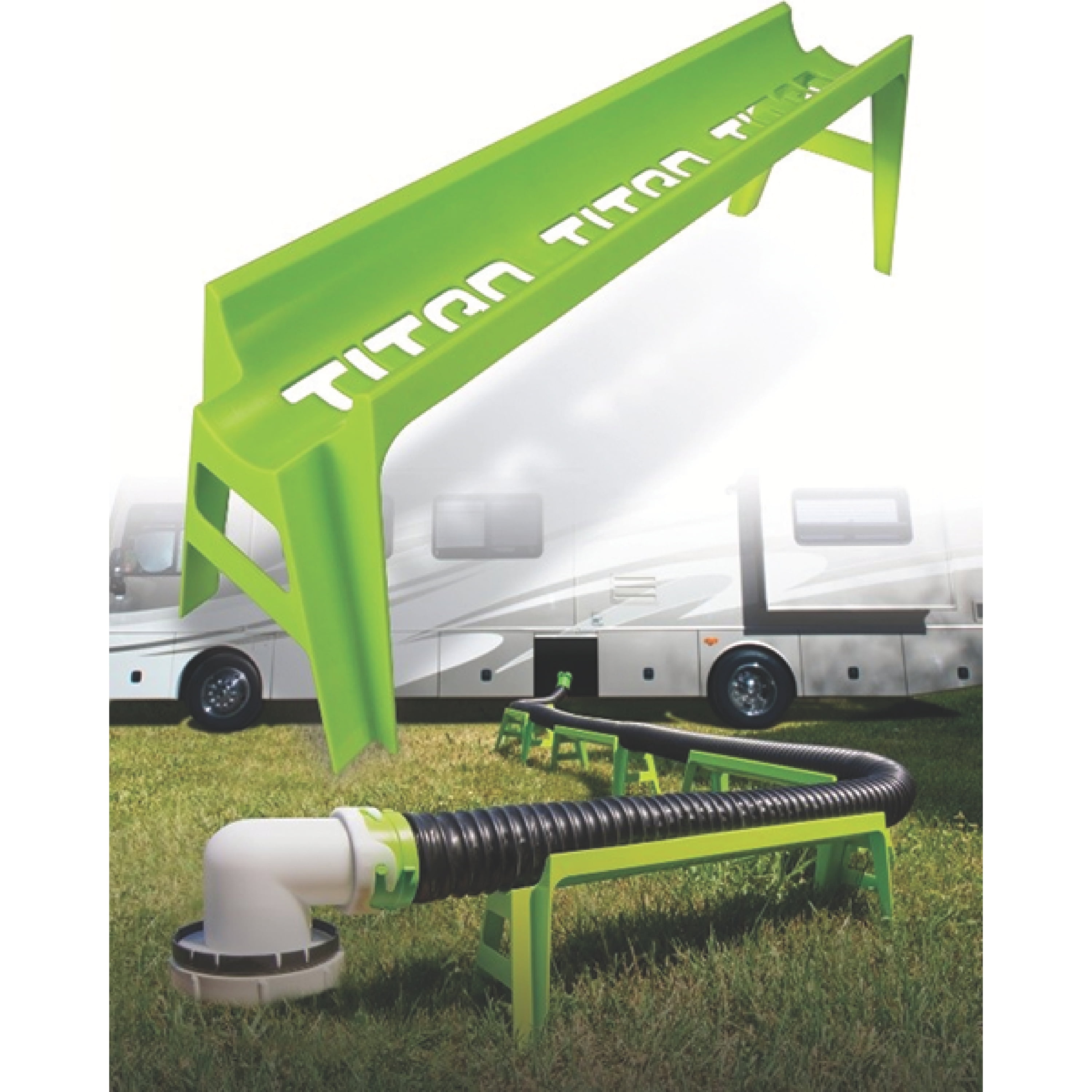 Thetford 17919, Green Durable Poly Hose Support, RV Sewer System ...