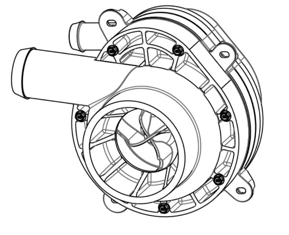 Thetford 97540 Macerator Pump Replacement For Sani-Con Turbo 500S 12 ...