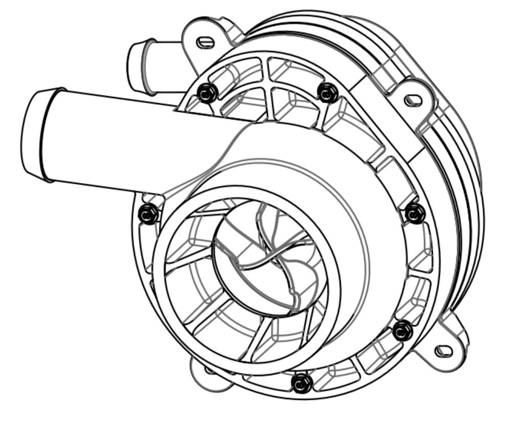 Thetford 97540 Sani-Con Turbo 500S Macerator Pump Replacement Kit, 12 ...
