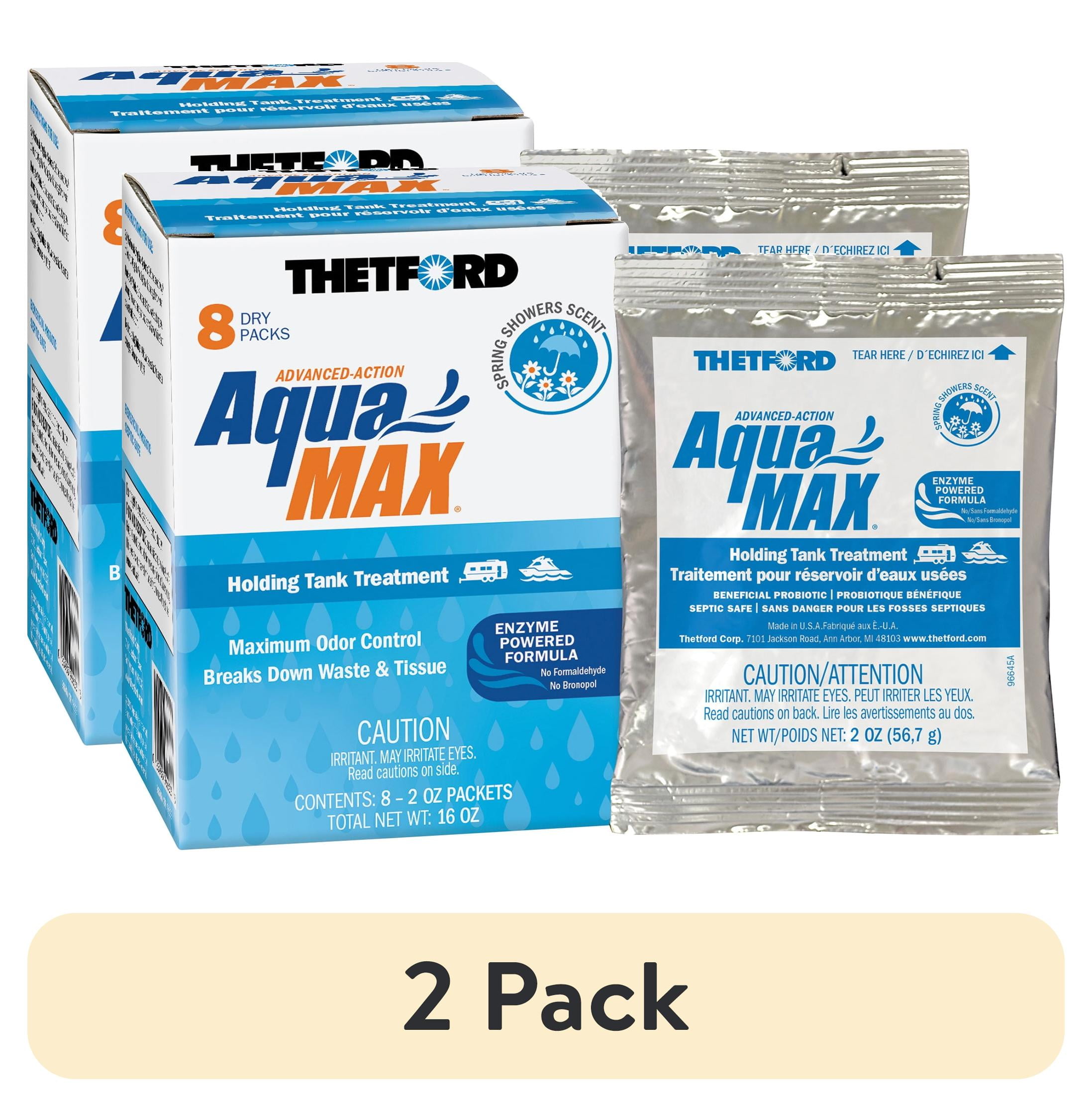 (2 pack) Thetford AquaMax Spring Showers 8-pack Dry Holding Tank ...